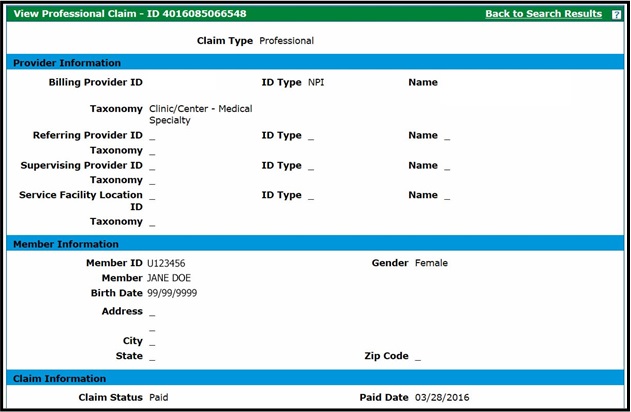 Provider Web Portal Quick Guide - Copy, Adjust, or Void a Claim ...