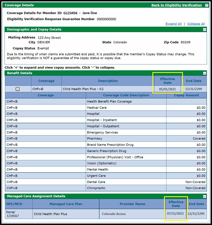 Provider Web Portal Quick Guide - Verifying Member Eligibility ...