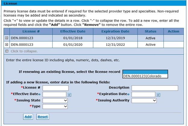 Provider Web Portal Quick Guide: Provider Maintenance - Update License ...